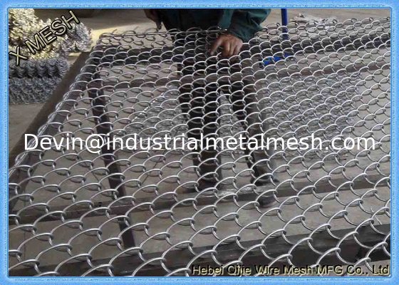 China Stores 9gauge  50x50mm vinyl chain link fence With posts Low Prices 6ftx150ft supplier