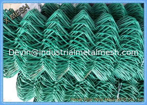 PVC Coated Galvanized Diamond Chain Link Wire Mesh Fence Fabric 4 Foot Height supplier