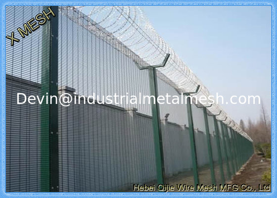 Zinc Aluminium coating High Security Fencing 358 Security Mesh / galvanised finish or powder coated 358 heavy guage weld supplier