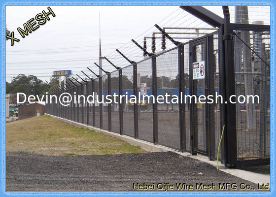 Zinc Aluminium coating High Security Fencing 358 Security Mesh / galvanised finish or powder coated 358 heavy guage weld supplier