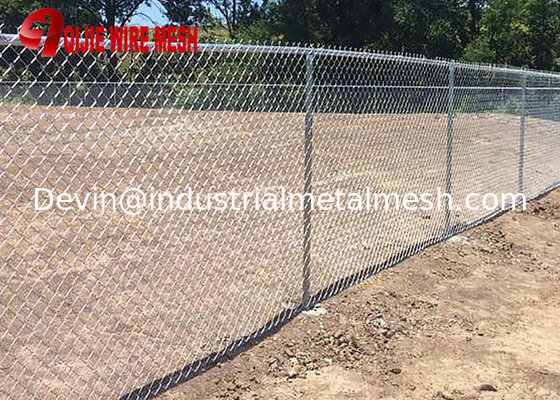 Hot Sale 6'x10' Vinyl Coated Diamond Chain Link Mesh Fence supplier