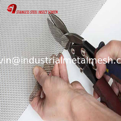 Hot sale 10 mesh * 0.9mm wire Invisible metal window screen for canada market supplier