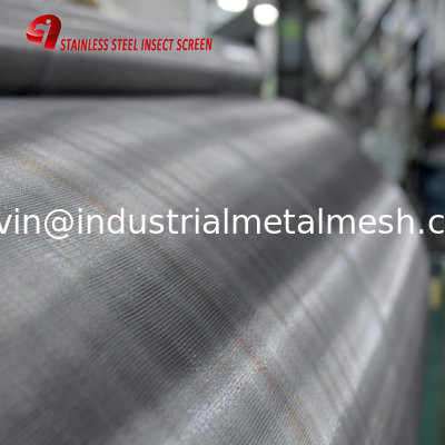 Hot sale 10 mesh * 0.9mm wire Invisible metal window screen for canada market supplier