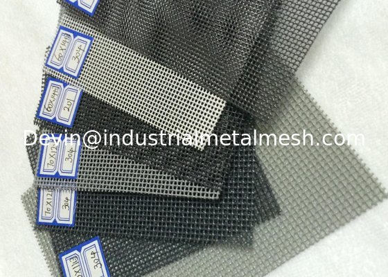 black powder Painted stainless steel 304 Security window insect Screen mesh supplier