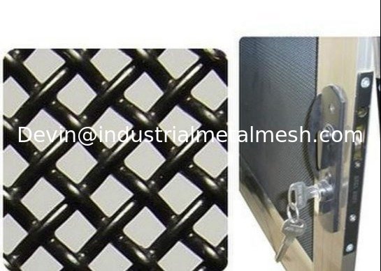 Ultra Fine 14 Mesh * 0.7mm Wire Security Doors Windows Screen For Invisible supplier