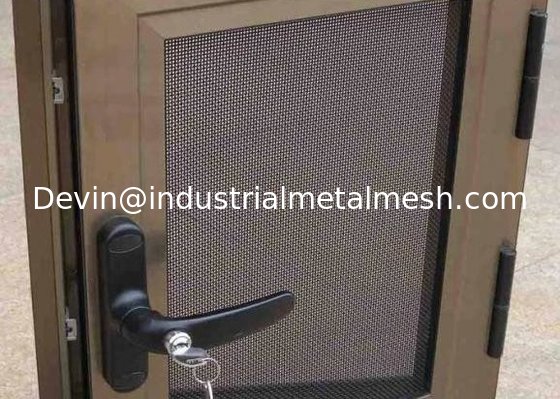 Ultra Fine 14 Mesh * 0.7mm Wire Security Doors Windows Screen For Invisible supplier