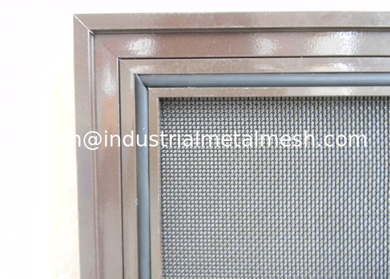 Hot Sale Dark Powder Coated Window Security Screens For Aluminum Window Screening supplier