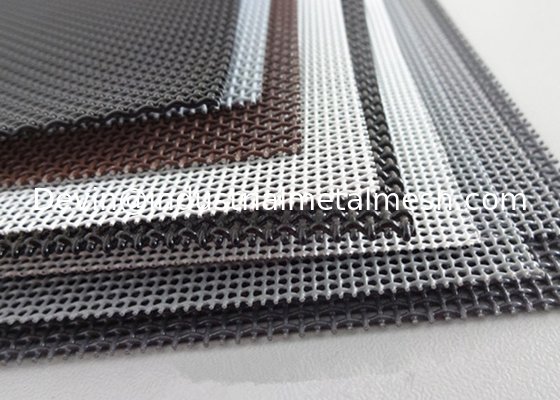 Black Powder Coated Protective Security Insect Screens Mesh supplier