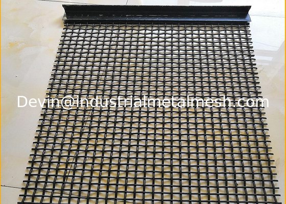 Galvanized Crimped Wire Mesh Vibration Screen / Sieving Mesh supplier