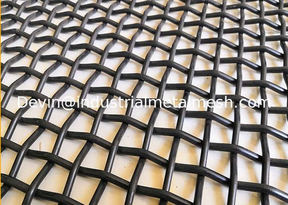 Galvanized Crimped Wire Mesh Vibration Screen / Sieving Mesh supplier