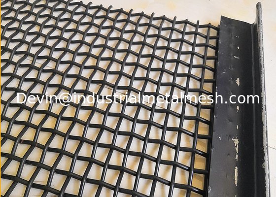 Galvanized Crimped Wire Mesh Vibration Screen / Sieving Mesh supplier