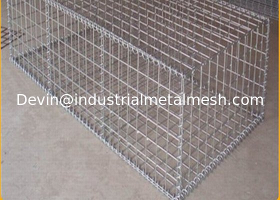 Heavily Galvanized Steel Wire Gabion Baskets For Environmental Engineering Projects supplier