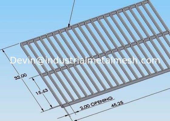 Flooring Walkway Hot Dipped Galvanized Rack Steel Grating For Oil Fields supplier