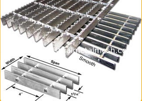 Factory Direct Sale Hot Dip Galvanized Steel Grating Weight 30x3 Galvanized Steel Grating supplier