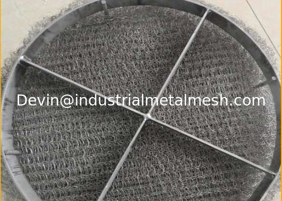 Anti-Corrosion Knitted Wire Mesh/Mesh Mist Eliminator /  Stainless Steel York Mesh Demister Mist Eliminator supplier