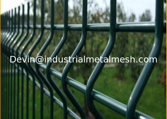 3d Curved Welded Pvc Powder Coated Wire Mesh Protecting Fence Panels supplier