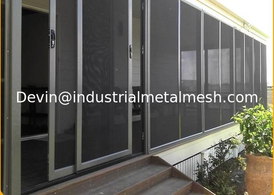 Superior Black Powder Coated Invisible Metal Window Screen For Soundproof supplier