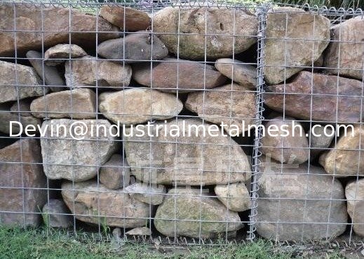 Welded Galvanized Gabion Basket 2m X 1m X 1m supplier