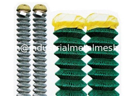 2 Inches Green Color Pvc Coated 5x5cm 8' Galvanized Chain Link Fence Costs With Good Quality supplier