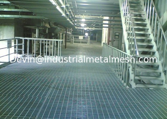 Plain Plate Steel Grating Hot Dipped Plan Steel Grating For Waterworks supplier
