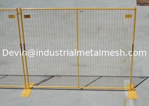Hot Dipped Galvanized 2400x2100mm Temporary Fence With Concrete Block And Clamps For Australia supplier