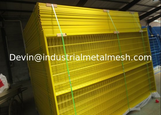 Powder Coated Temporary Fence Support For Rope Australia Or Canada Hot Dipped Temporary Fence supplier