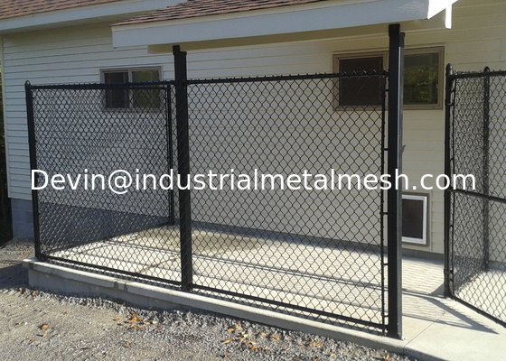 Black Chain Link Fence Is The Common Type PVC Chain Link Fencing supplier