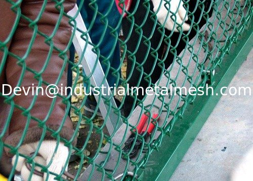 Black Chain Link Fence Is The Common Type PVC Chain Link Fencing supplier