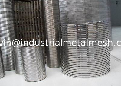 Water Well Strainer Pipe/Trapezoidal Welded Johnson Stainless Steel Wedge Wire Screen supplier