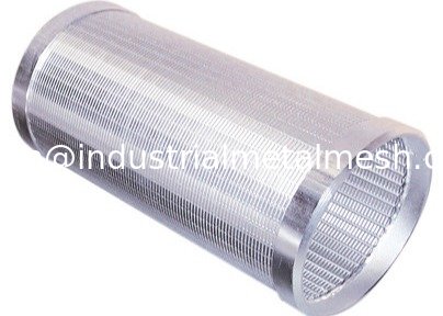 Water Well Strainer Pipe/Trapezoidal Welded Johnson Stainless Steel Wedge Wire Screen supplier