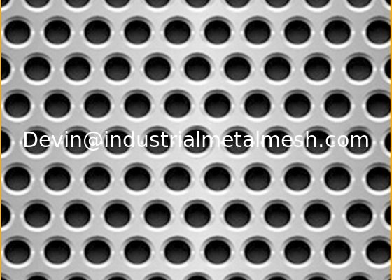 Standard 5mm Hole 8mm Pitch Decorative Stainless Steel Sheets Perforated  For USA, EU, Africa Market supplier