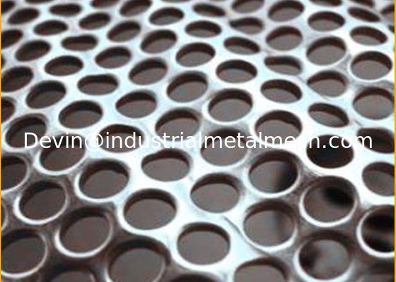 Standard 5mm Hole 8mm Pitch Decorative Stainless Steel Sheets Perforated  For USA, EU, Africa Market supplier