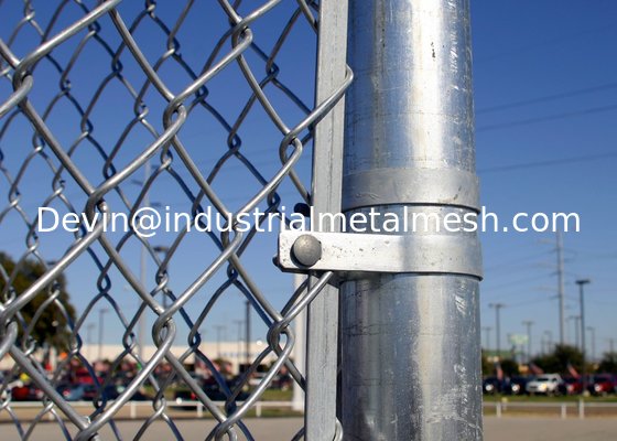 Australia Standard   6ft X 50ft 50x50mm Opening 9gauge PVC Coated Steel Wire Chain Link Fence For Airport Fence supplier