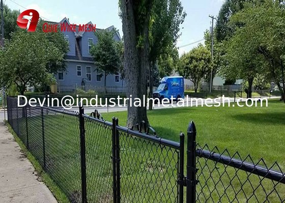 Black Vinyl Mini Mesh Chain Link Fence, Wire Mesh Fence For Construction, Industrial And Agricultural supplier