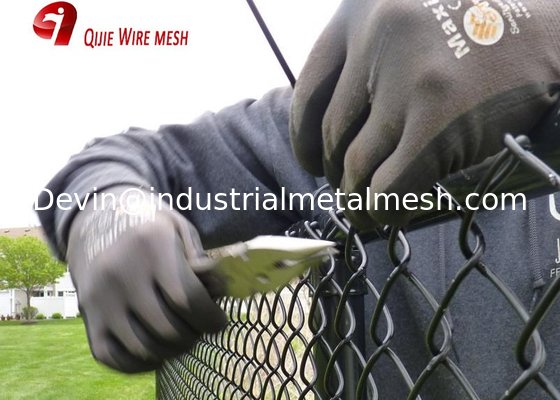 Black Vinyl Mini Mesh Chain Link Fence, Wire Mesh Fence For Construction, Industrial And Agricultural supplier