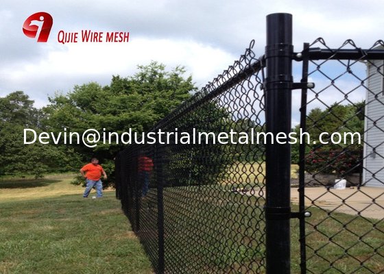 Black Vinyl Mini Mesh Chain Link Fence, Wire Mesh Fence For Construction, Industrial And Agricultural supplier