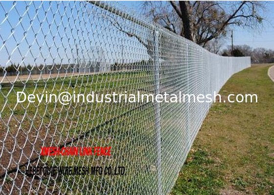 6 Ft. Galvanized Chain Link Fence With 3 Strands Of Barb Wire supplier