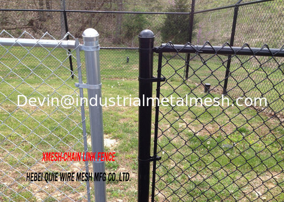 Construction Site New Product black powder coated Chain Link Fence supplier