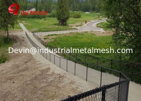 Black Vinyl Coated Ornamental Modern Cast Iron Cheap Chain Link Fencing supplier