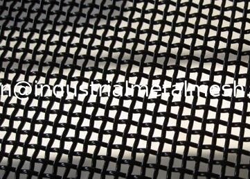 Black Powder Coated Ss304 Wovening Screen Mesh For Window & Door Screen supplier