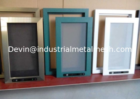 Black Powder Coated Ss304 Wovening Screen Mesh For Window & Door Screen supplier
