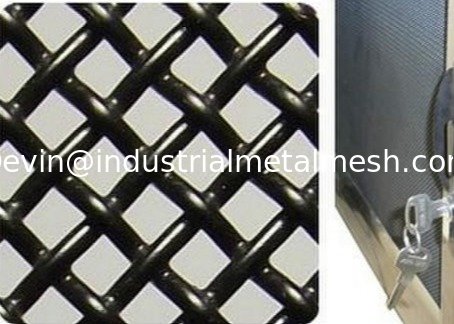Black Powder Coated 11mesh X 0.9mm Stainless Steel Security Window Screen supplier