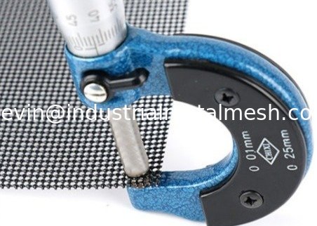 Black Powder Coated 11mesh X 0.9mm Stainless Steel Security Window Screen supplier