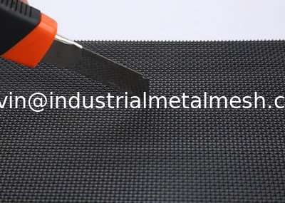 Black Powder Coated Commercial Window Screen Bulletproof For Security Window Screen supplier
