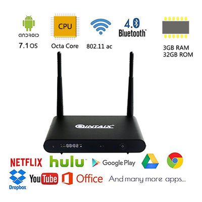 2020 Newest Internet OTT TV Box QINTAIX Digital Signage 3gb 32gb Amlogic S912 4K android tv box full hd
