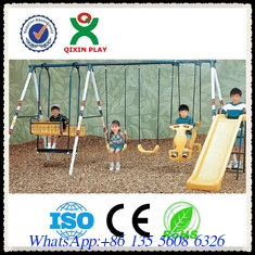China Kids Swing and Slide Set / Outdoor Swing and Slide for Children QX-100G supplier