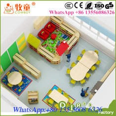China China Nursery School Furniture Vendor Kids Wooden Desk and Chairs for Wholesale supplier