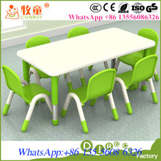 China MDF Material Kids Wood Children Rectangle Table and Chairs for Early Childhood Educational Centre supplier