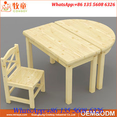China Childcare wooden table and chairs preschool classroom furniture suppliers in China supplier