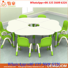 China MDF Material Flower Shape Kindergarten Preschool Furniture Children Tables for Pre school supplier